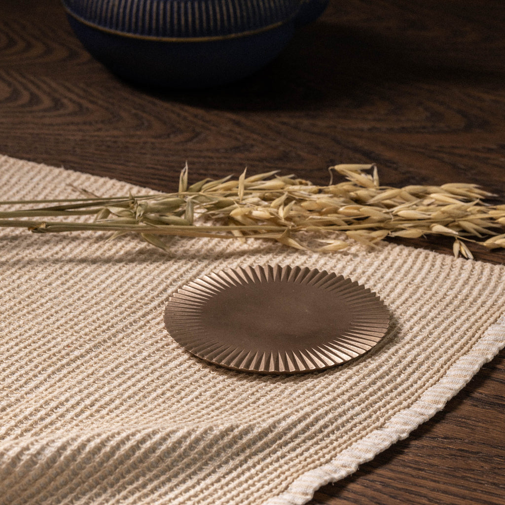 Sunray Coaster | Solid Bronze Coaster for Stylish Table Settings – G W Lunt