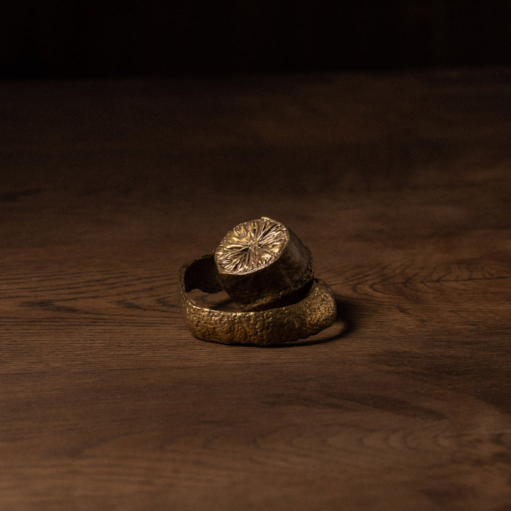 Peeled Lemon Sculpture | Unique Bronze Ornaments Handmade in the UK – G ...